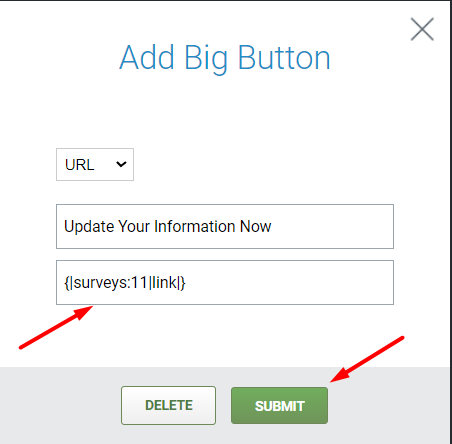 How to setup a survey button – Iterro